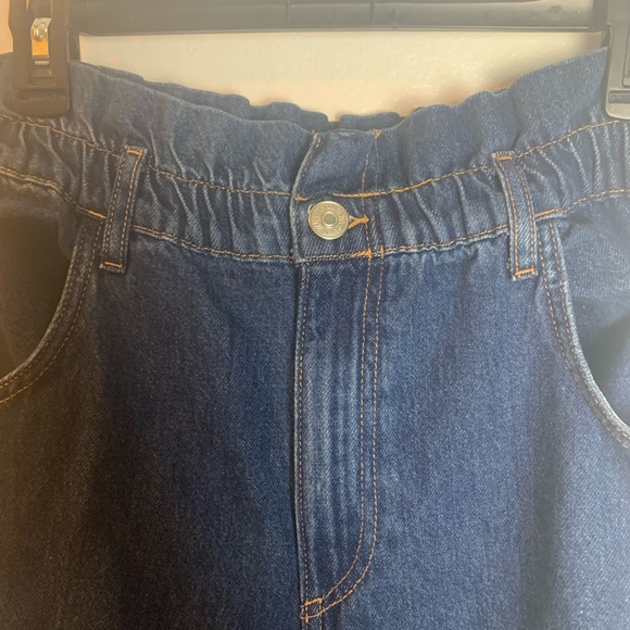 Zara | Jeans | Zara Scrunched High Waist Mom Jeans Small | Poshmark